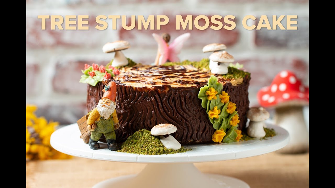 Tree Stump Moss Cake • Tasty Recipes - YouTube