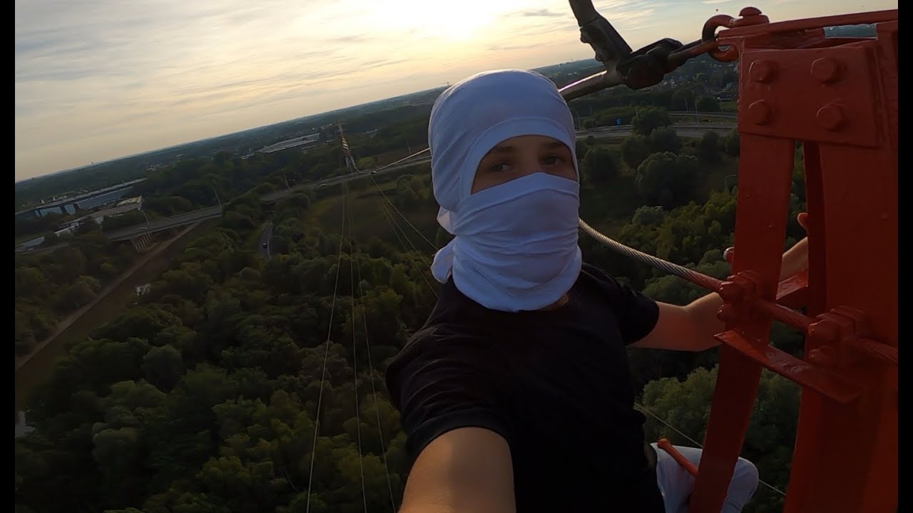 Free climbing an electric pole. - YouTube