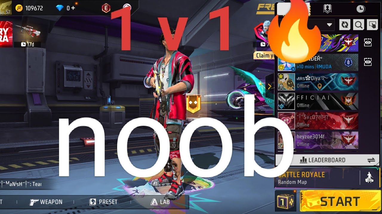 Free Fire Noob vs noob 💪 - YouTube