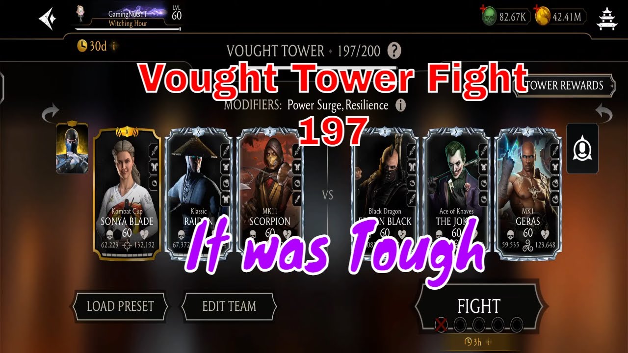 How to Beat Vought Tower 197 (HARD) | MKMobile Expert Strategy & Team ...