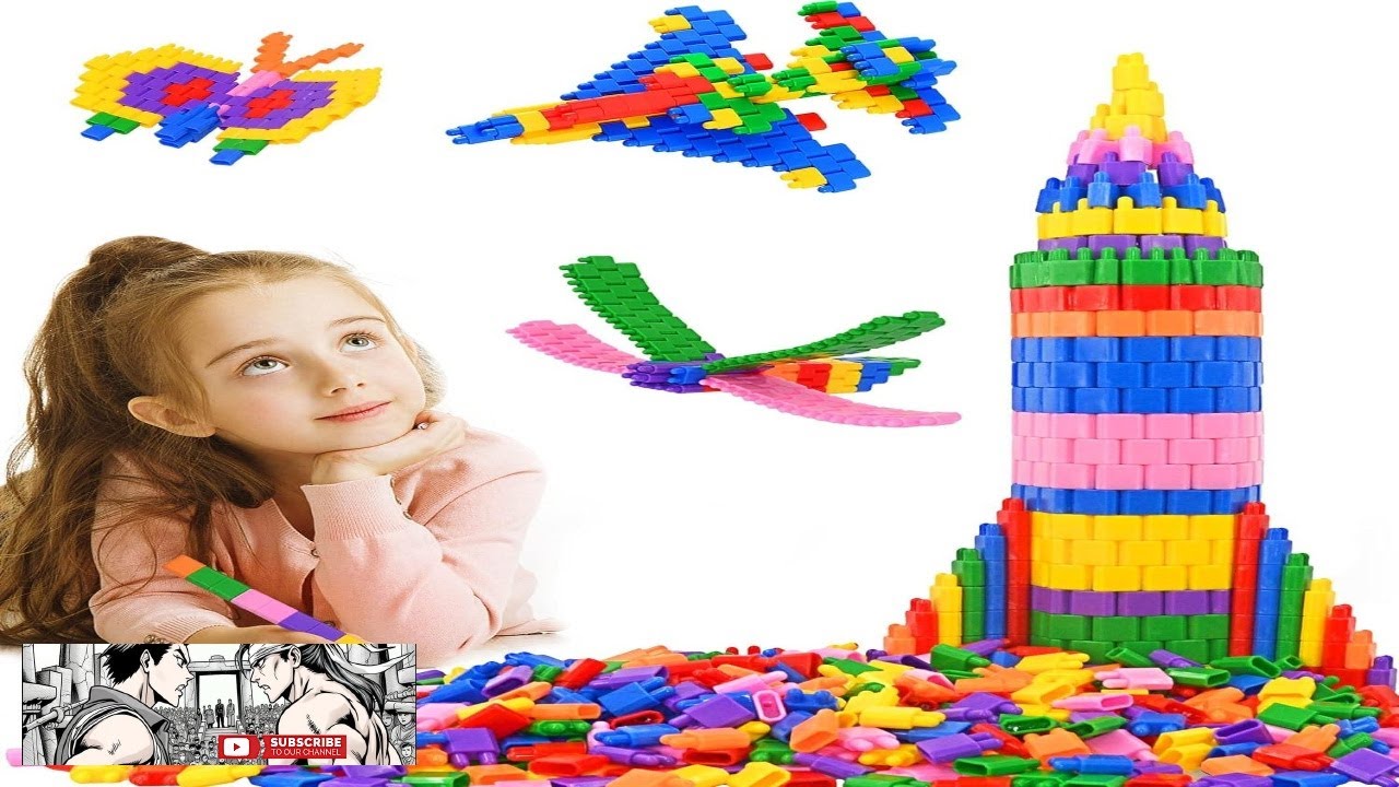 FUBAODA Kids 600pcs Set Building Blocks Construction Toy Learning ...