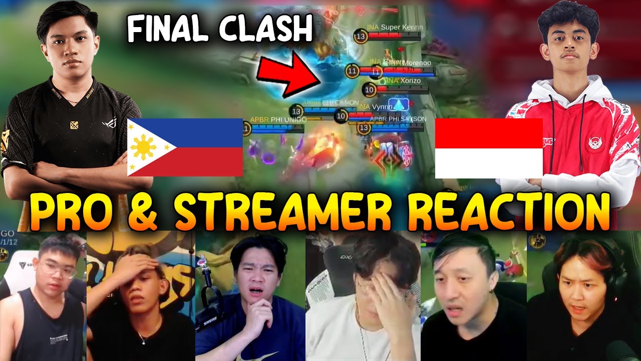 PRO AND STREAMER REACTIONS TO TEAM PH SENDING TEAM INDO TO LOWER ...