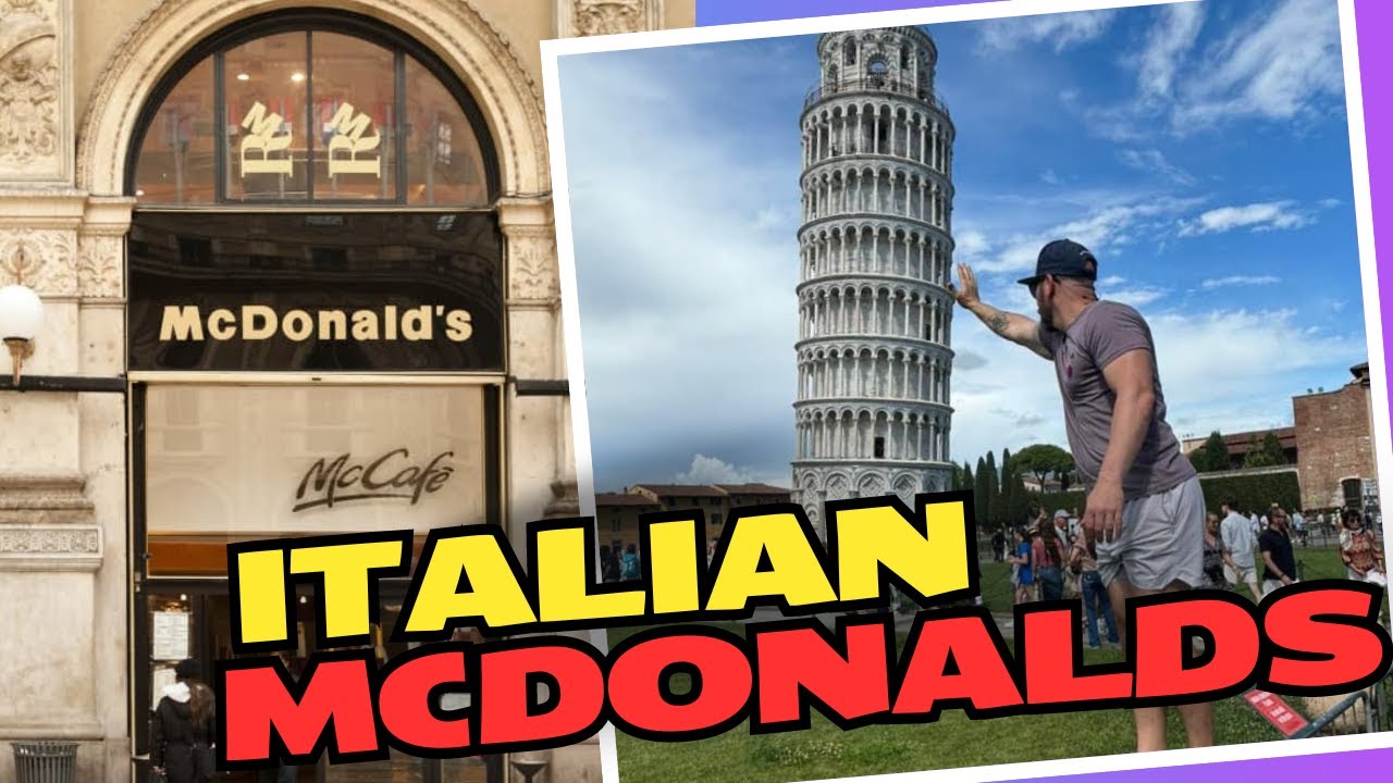 We Tried McDonalds at the Leaning Tower of Pisa and it was EPIC! - YouTube