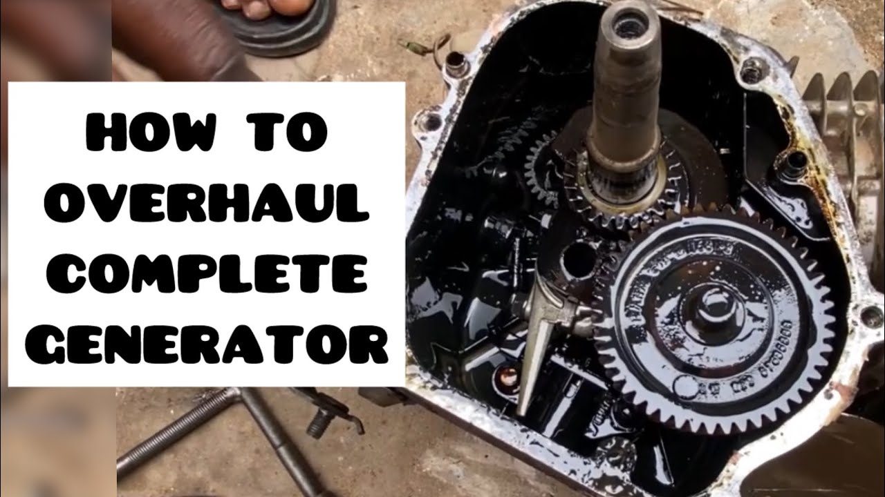 How to Overhaul Complete Generator | How to Rebuild Engine Step by Step ...