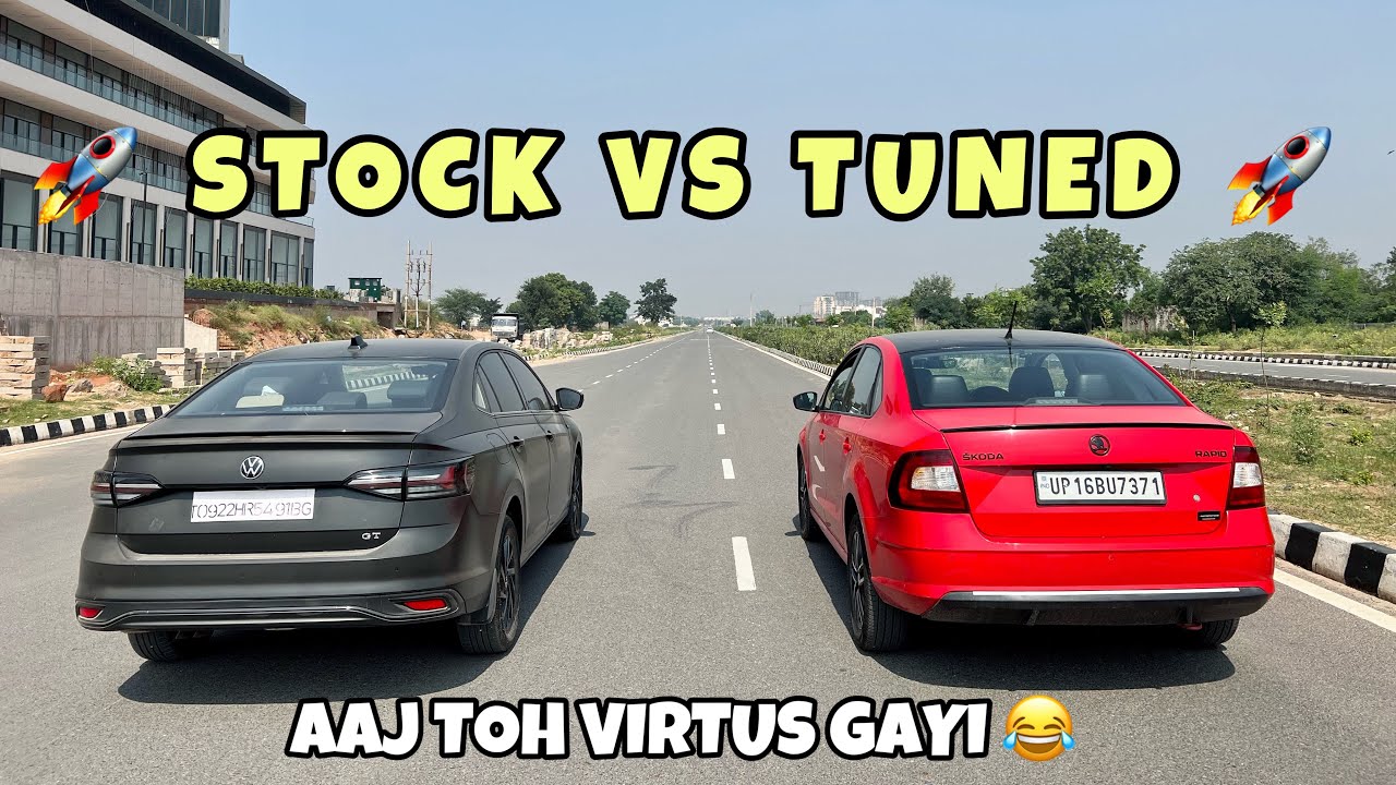 VIRTUS GT VS TUNED RAPID DRAG RACE🔥 - YouTube