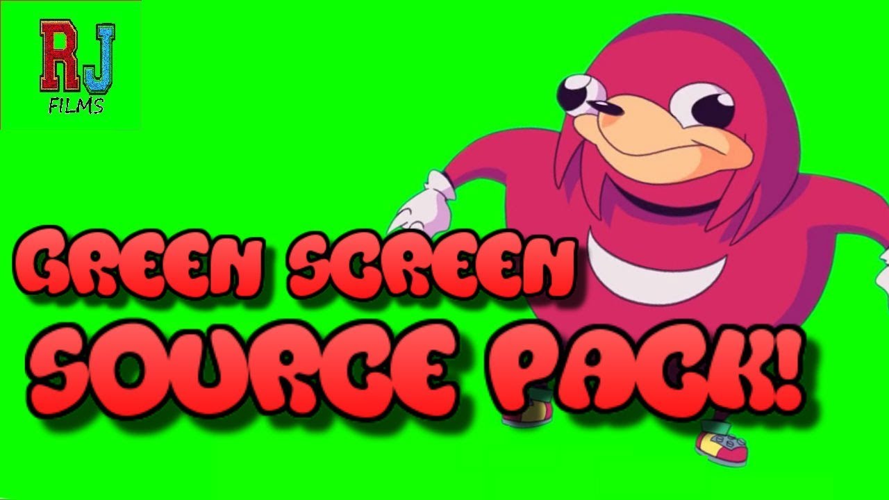 UGANDAN KNUCKLES-Green Screen Source Pack(FREE TO USE)(EXTENDED VERSION ...