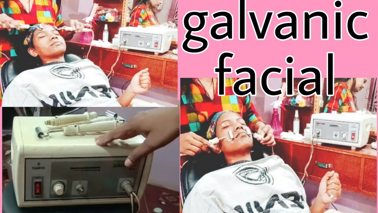 Galvanic facial step by step // गैलवनीक फेशियल full process//most ...