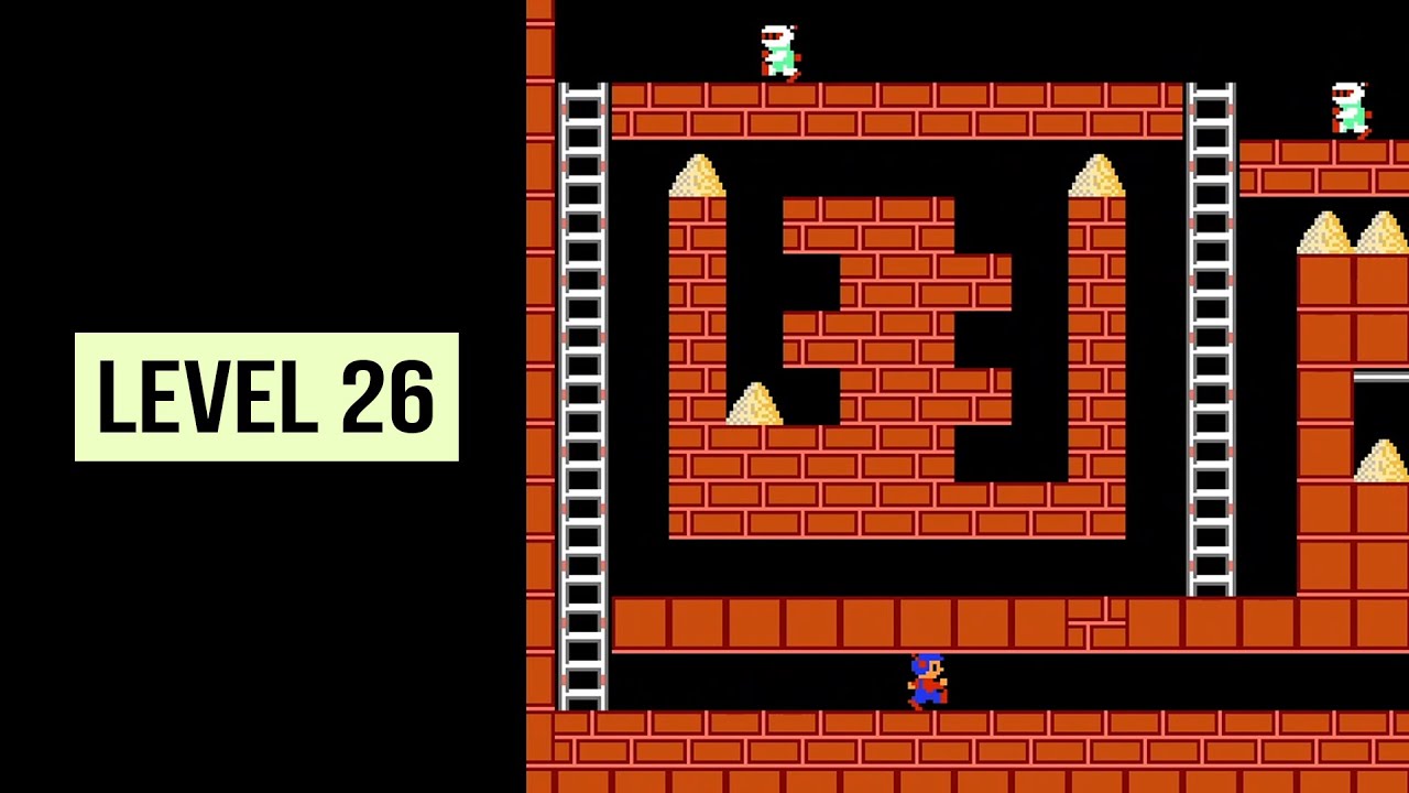 Lode Runner. Level 26. Nes games - YouTube