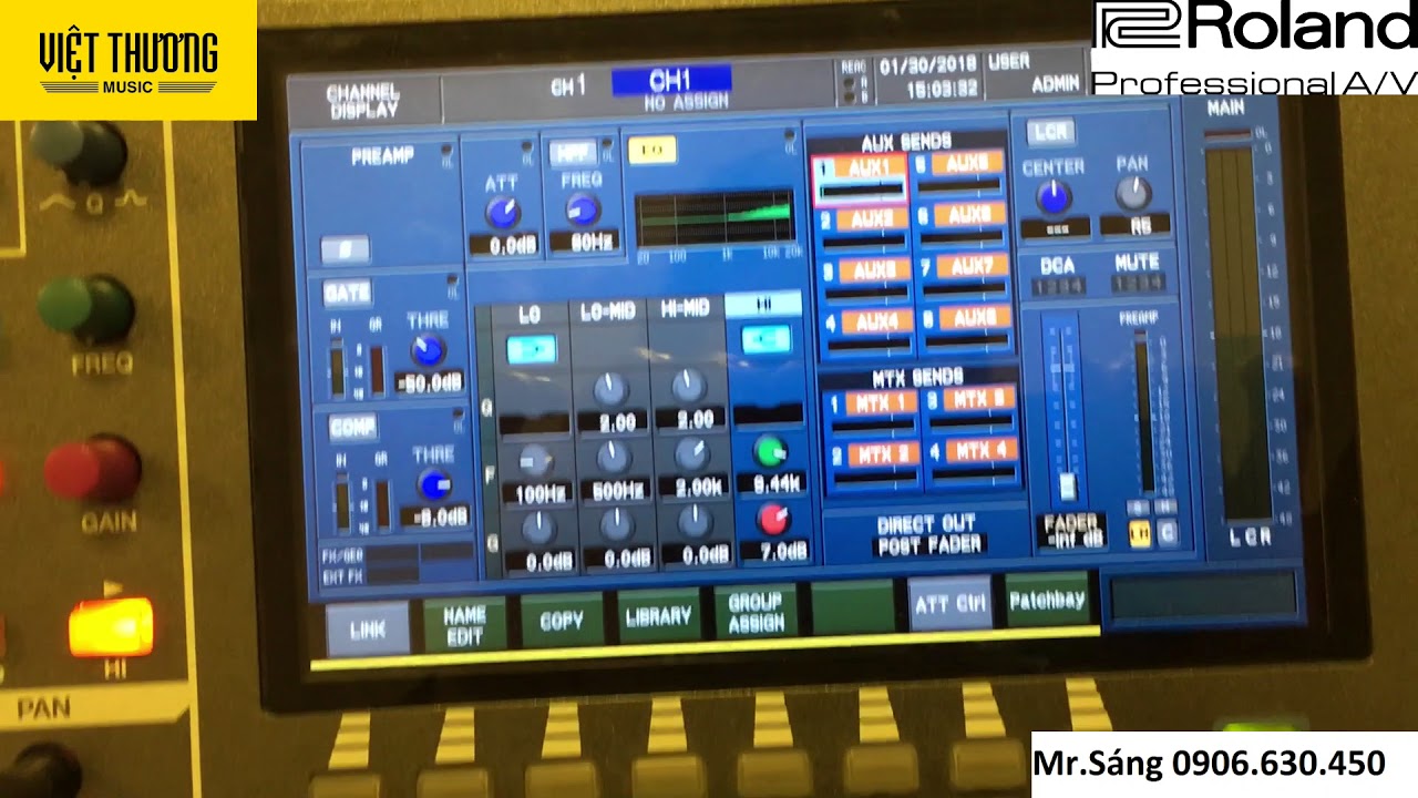 Hướng dẫn sử dụng mixer Roland M300 - YouTube