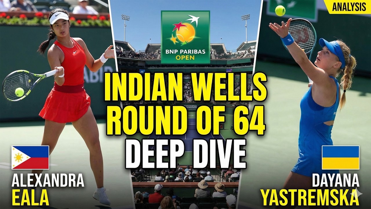 Alexandra Eala vs Dayana Yastremska Indian Wells 2026 Full Match ...