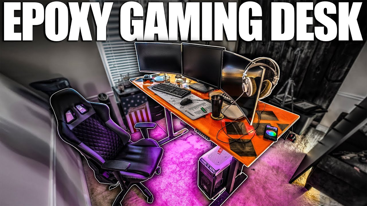 BUILDING AN EPOXY GAMING DESK - YouTube
