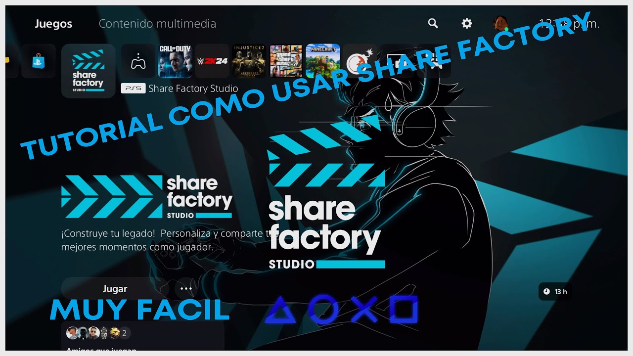 Tutorial:Como editar Share Factory, app que uso en PS5 para editar ...