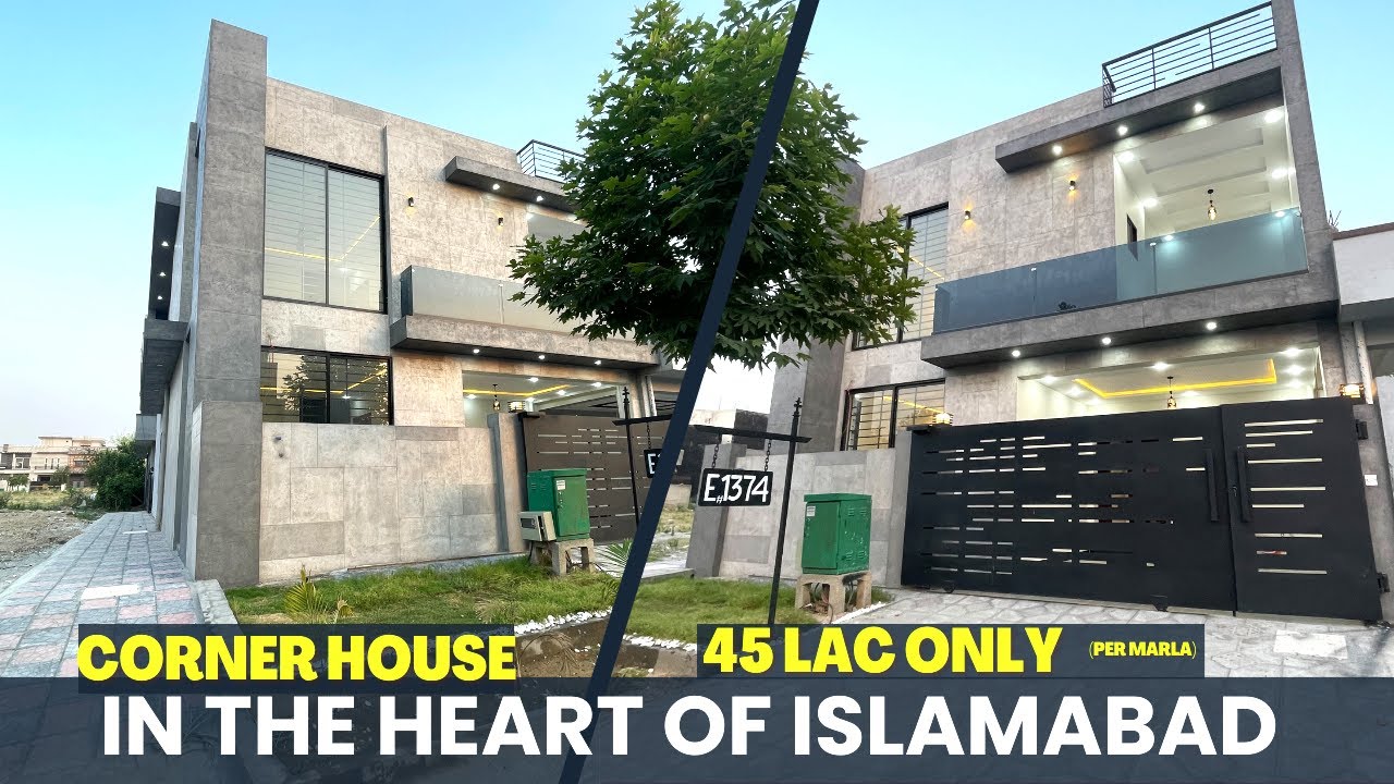 7 Marla Luxury Corner House Design in Islamabad | Luxury House Tour ...