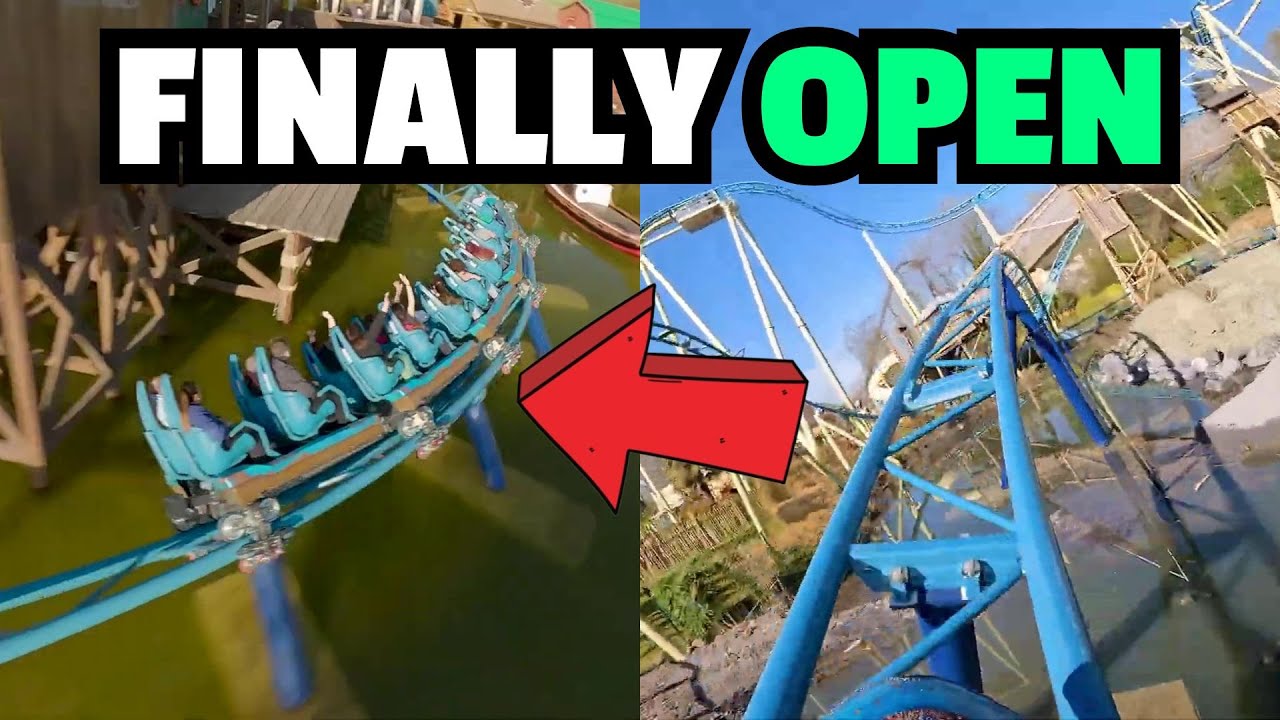 Mecalodon Walibi Belgium New Coaster 2025 Opening Day! - YouTube