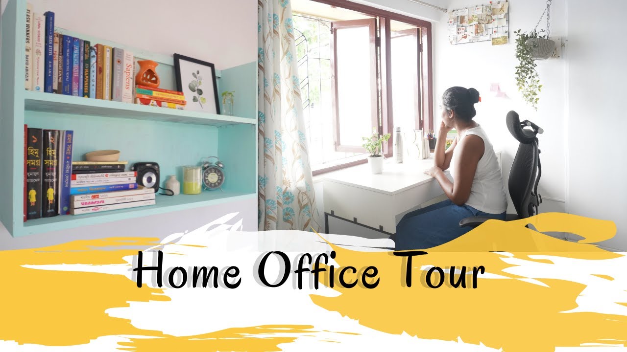 My HOME OFFICE Set Up-INDIAN| Small home office Decor Ideas| Youtube ...