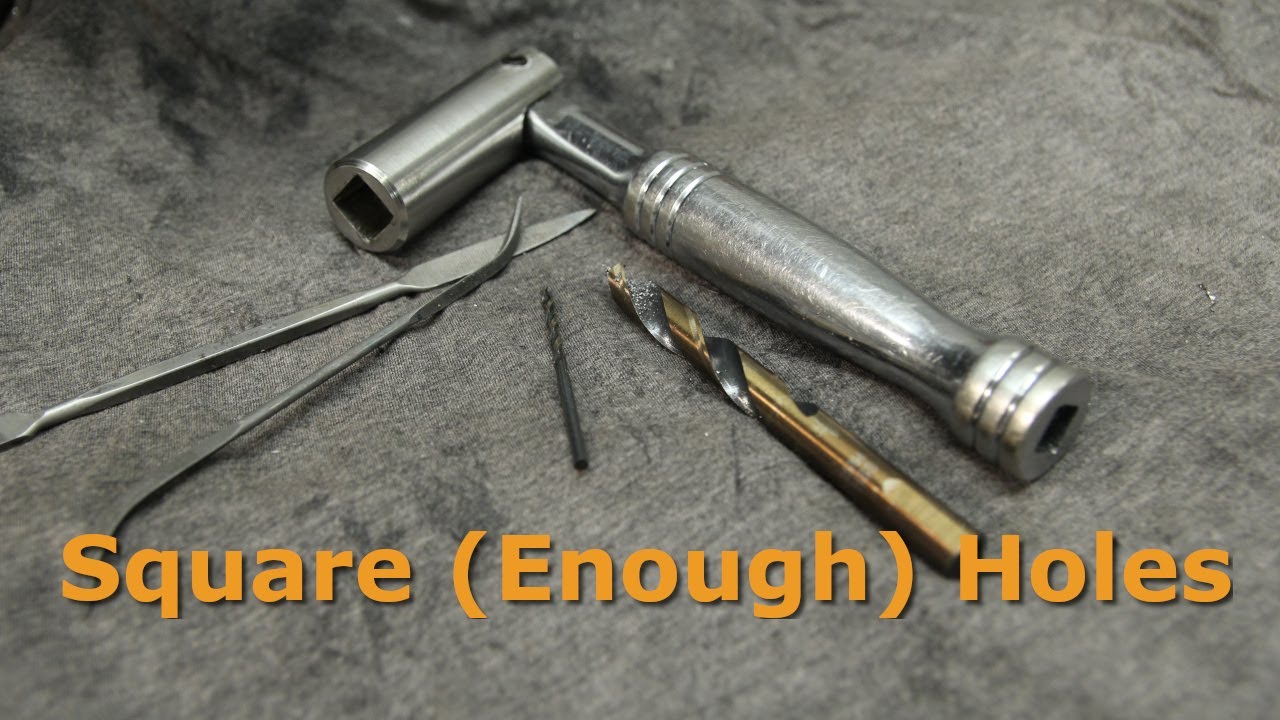 Drilling Square(ish) Holes - YouTube