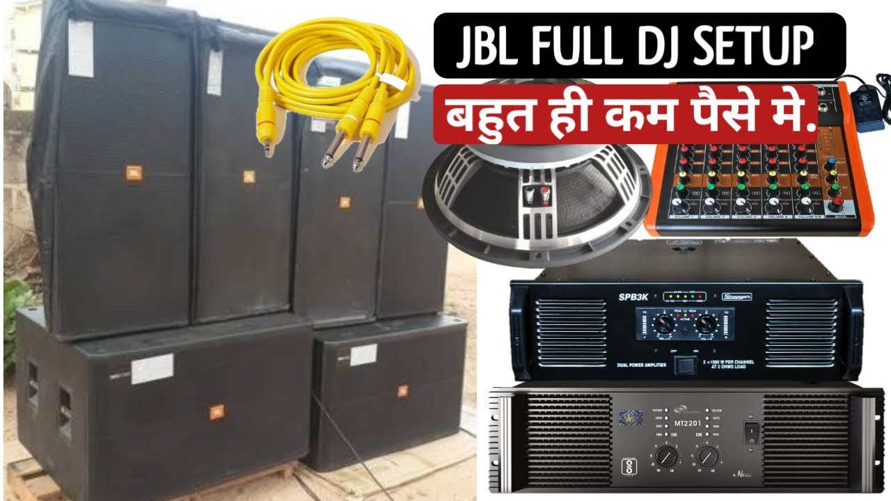 4 bass and 4 Top Full setup | Jbl dj setup price - YouTube