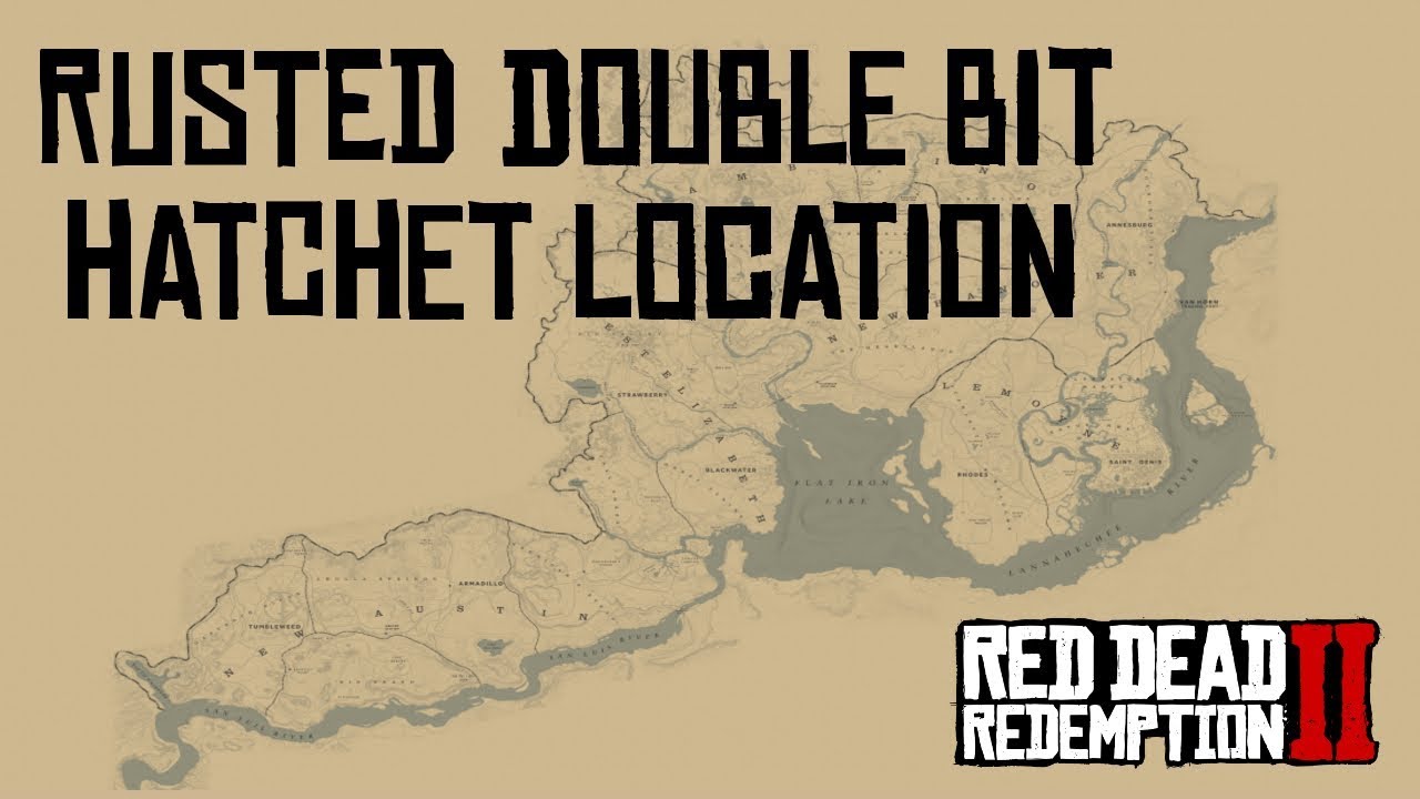 Red Dead Redemption 2 - Rusted Double Bit Hatchet Map Location RDR2 ...
