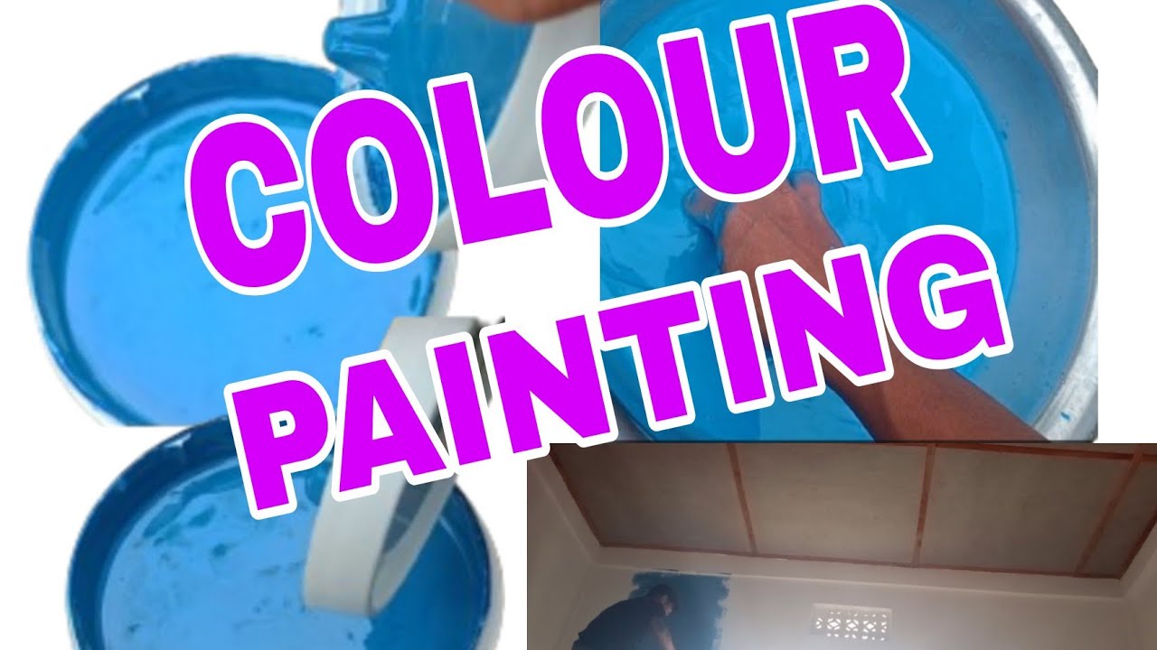 Mera Ghar colour painting karega....firs time painting.... - YouTube