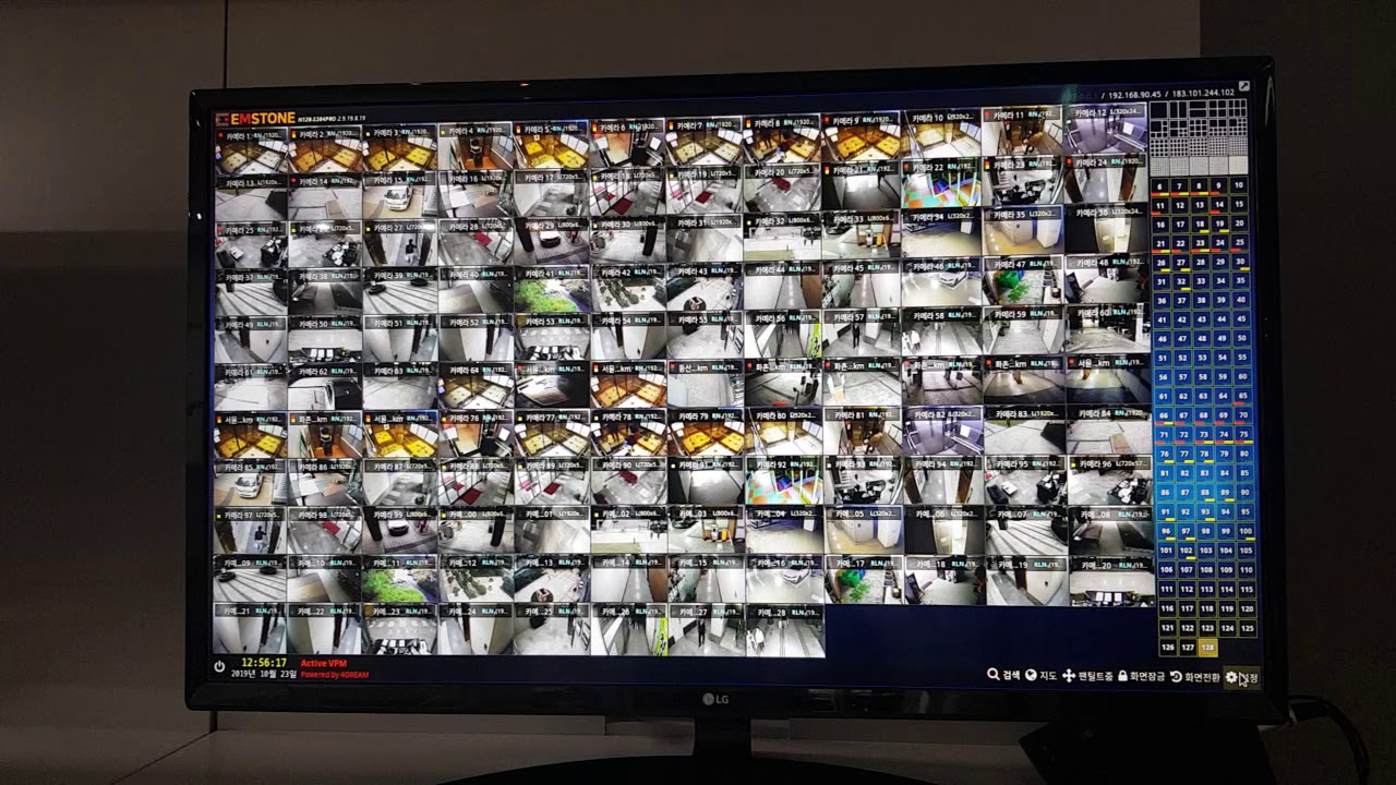 [ENG SUB] EMSTONE 엠스톤 128ch NVR Display&Recording - YouTube