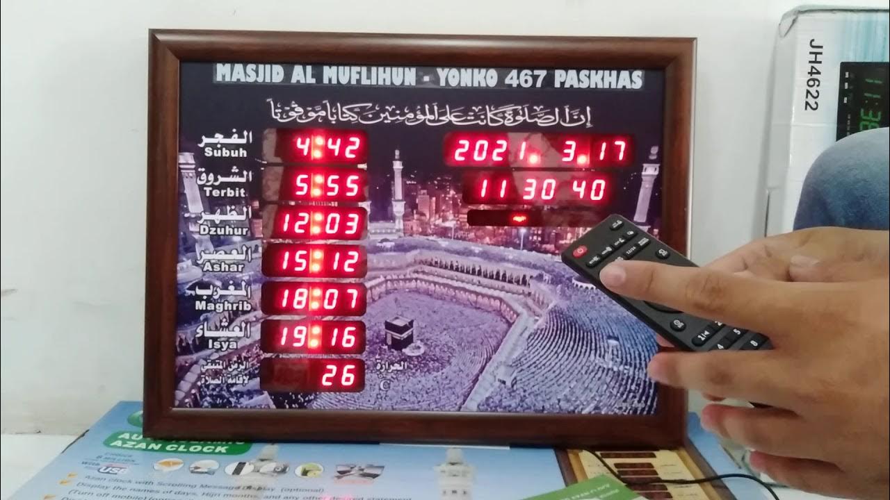 Video Tutorial Panduan Jam Adzan AZ-3550 / AZ-4560 / AZ-5070 - YouTube