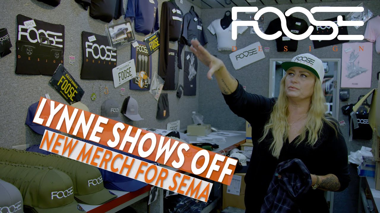 Lynne Shows Off New Merch for SEMA! - YouTube