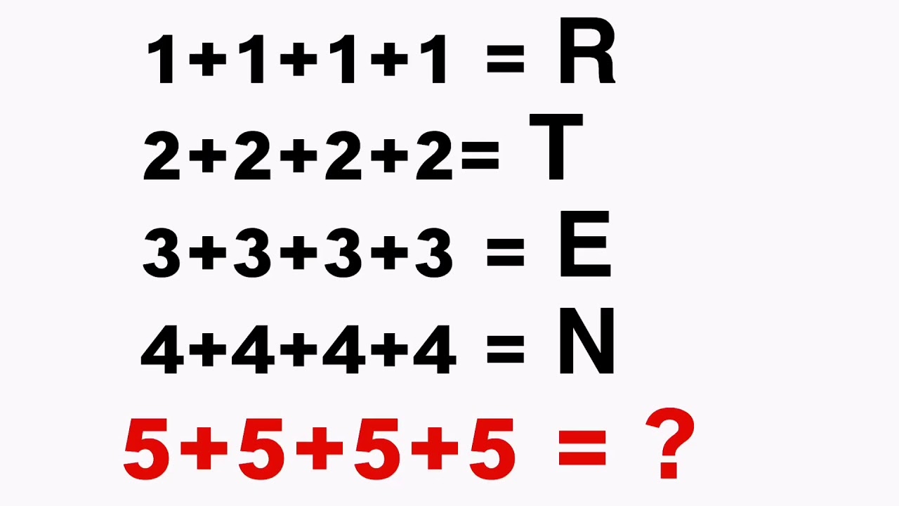 Interesting Math Paheli || Reasoning Question - YouTube