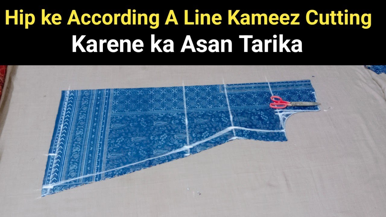 A Line Kameez Cutting step by step | airline kameez - YouTube