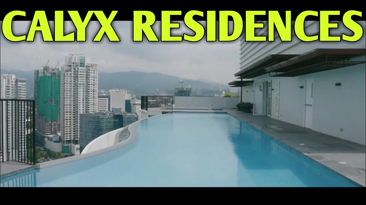 wonderful view of the infinity pool inside calyx residences, cebu city ...