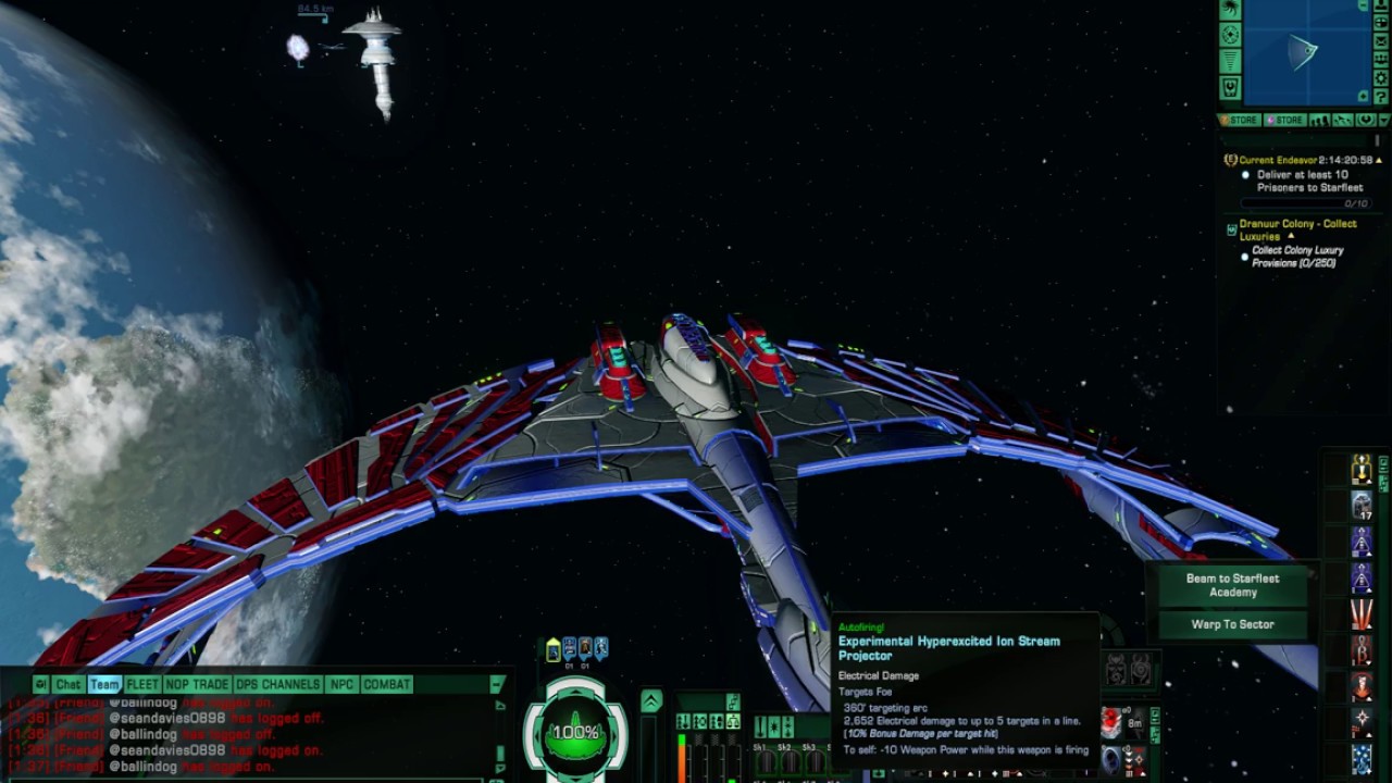 Star Trek Online 61k Fleet Mogai Heavy Warbird T6 011 Minutes Youtube