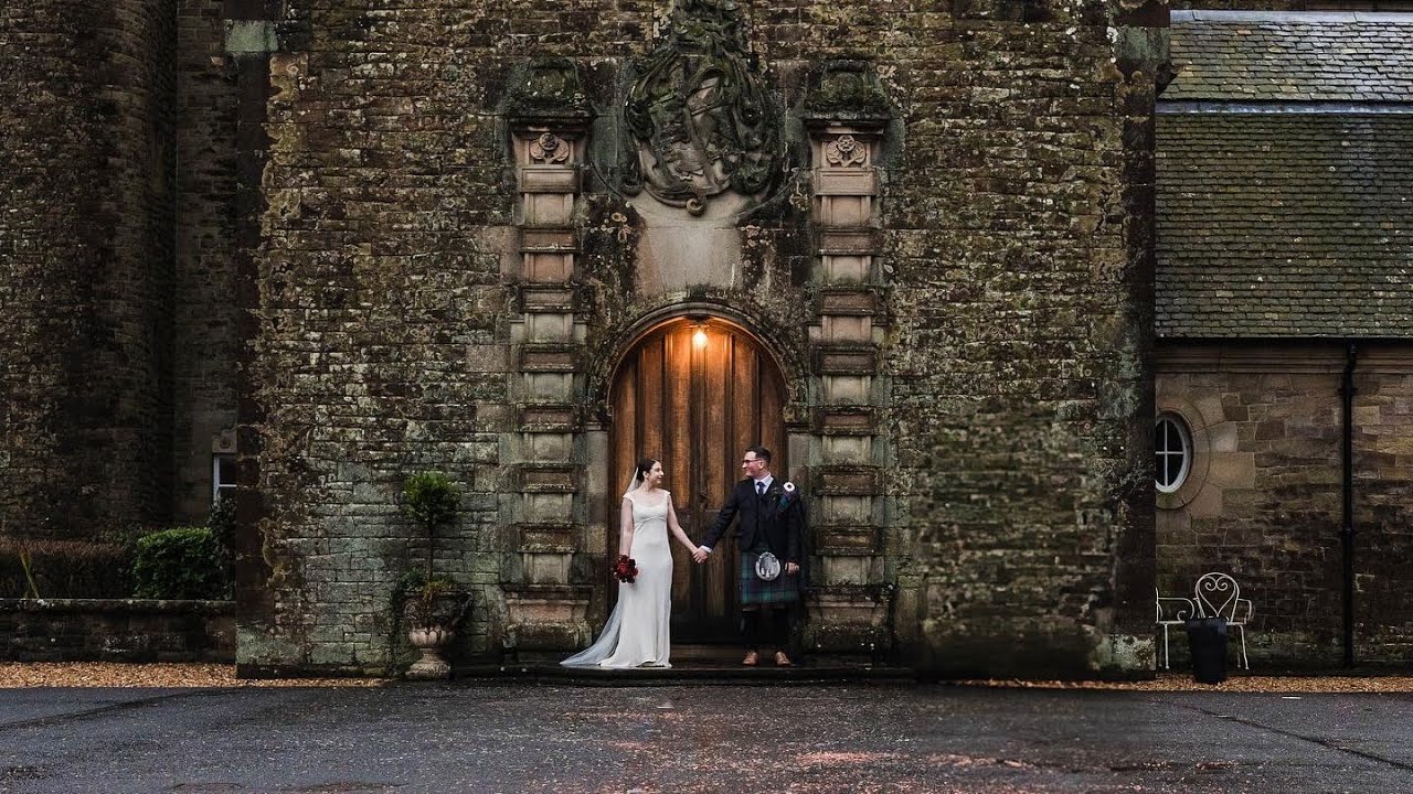 Amiee & Aidan’s Rowallan Castle wedding highlights - YouTube