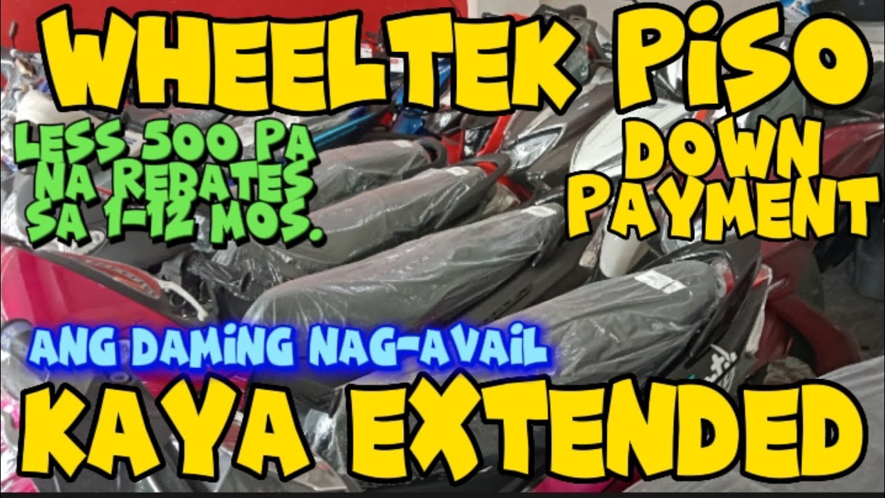 wheeltek PISO DOWNPAYMENT extended promo humahataw Burgman,click v3,Mio ...
