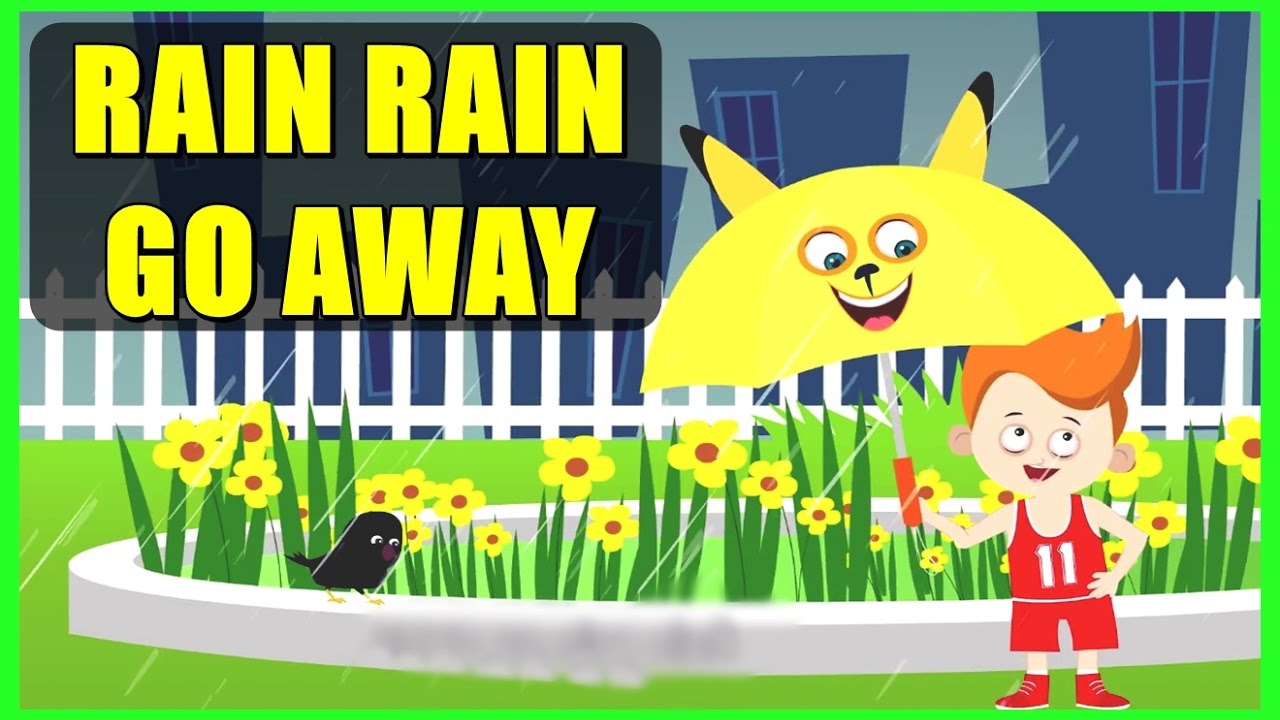 RAIN RAIN GO AWAY Nursery Rhyme with LYRICS | Tickling Toddlers - YouTube