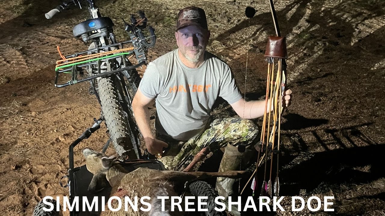 LONGBOW DOE DOWN WITH A SIMMIONS TREE SHARK - YouTube