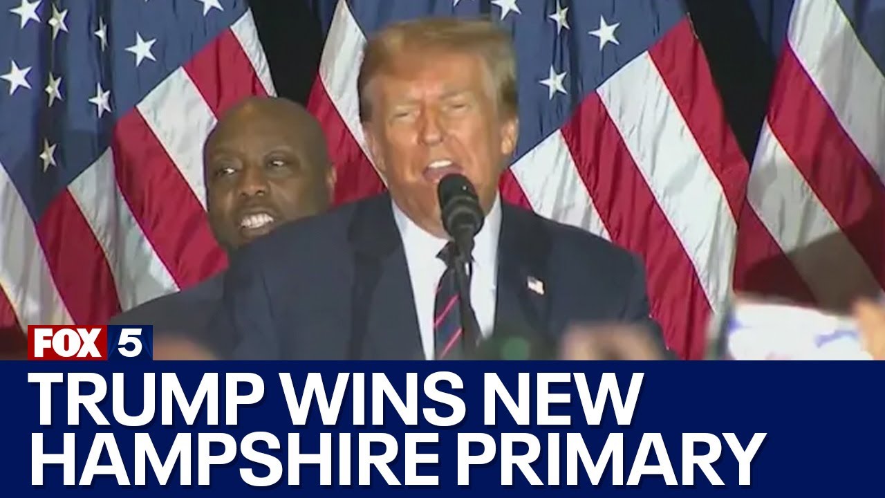 Trump wins New Hampshire primary - YouTube