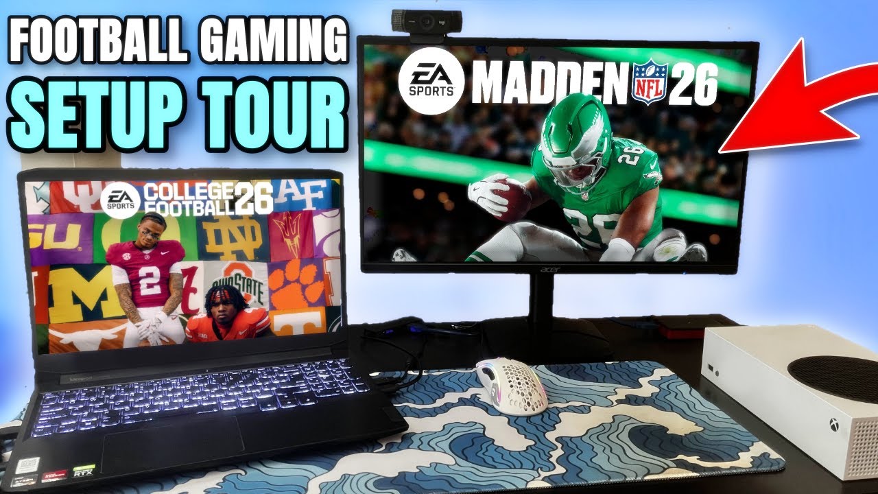 Inside My Madden & College Football Gaming Setup Tour - YouTube