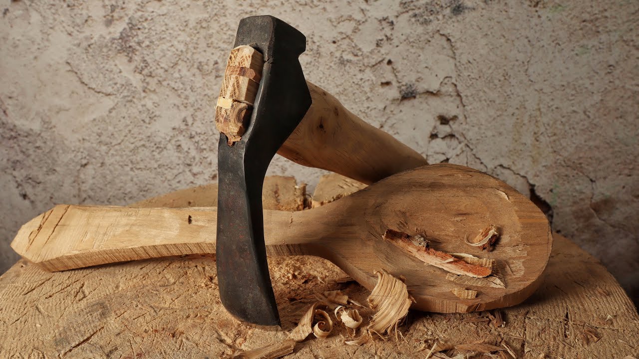 Wrought iron Viking adze - YouTube