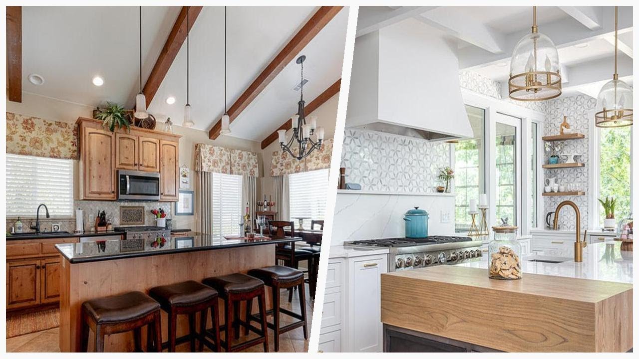 75 Traditional Exposed Beam Kitchen Design Ideas You'll Love - YouTube