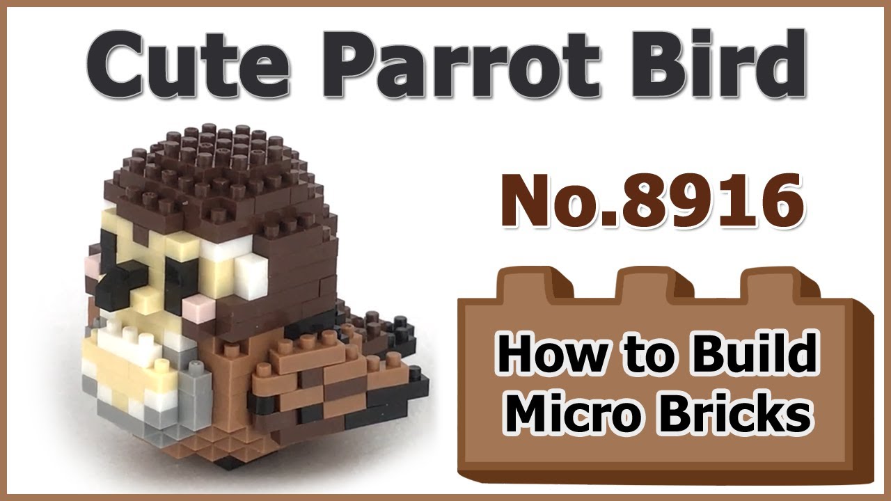 How to Build Mini Bricks Parrot Bird 8919 Review Instructions ...