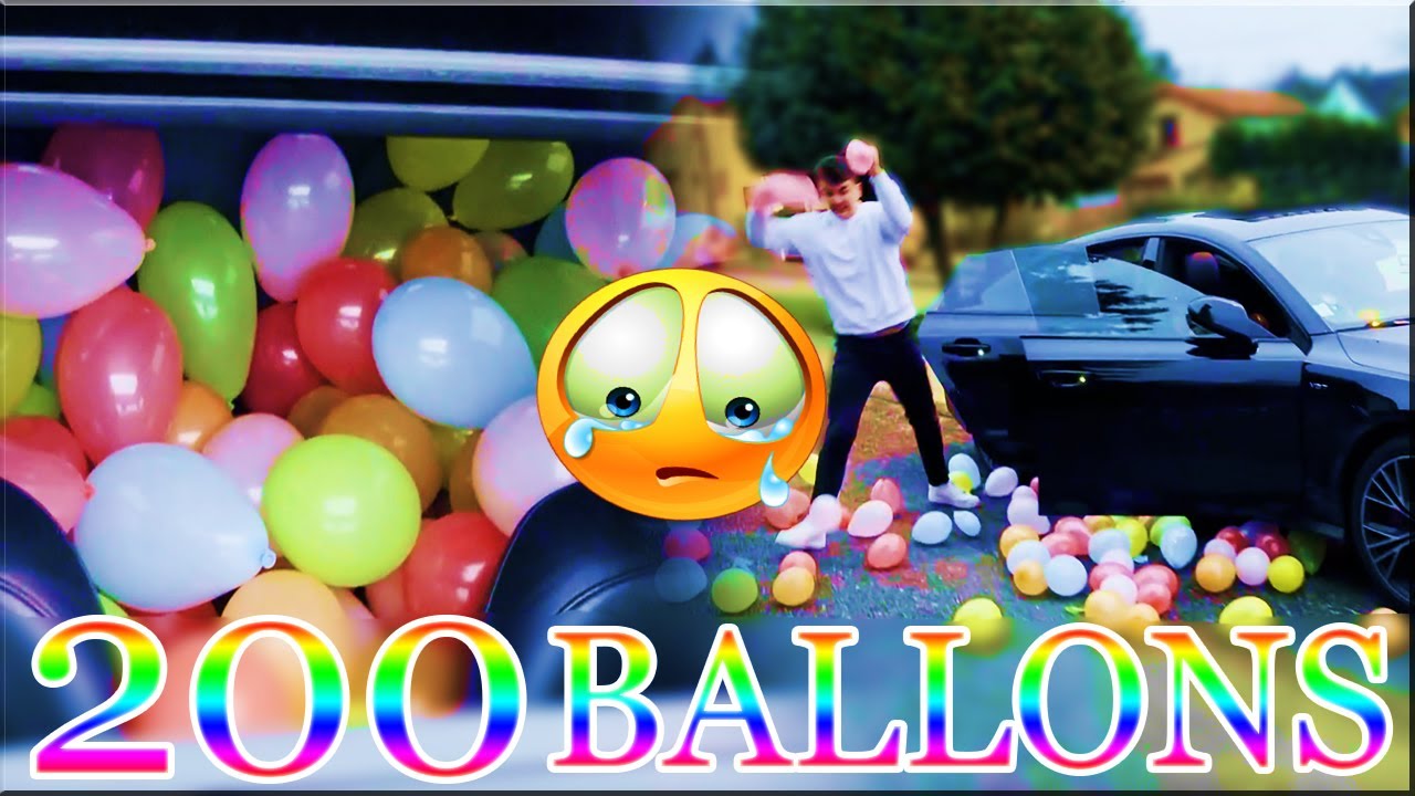 ma soeur gonflent 200 ballons dans ma voiture PRANK - YouTube