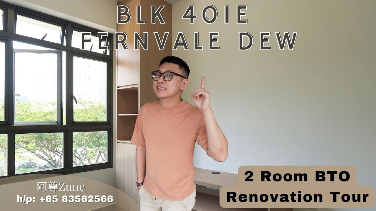 【SG Reno 51】Blk 401E Fernvale Dew BTO Renovation Tour 新组屋装修分享 | 从地砖铺设到 ...