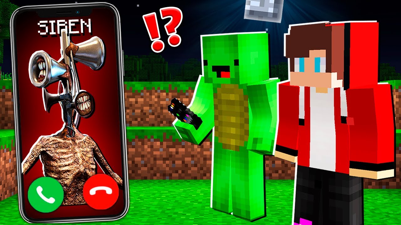 Why Siren Head CALLING to JJ and MIKEY at 3:00 am ? - in Minecraft Maizen - YouTube
