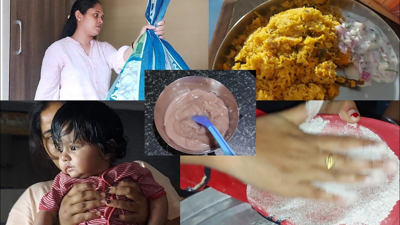 DAILY VLOG🤗 ||SHUKI FOOD ROUTINE🍚🍼#dailyvlog #ganavihemanth - YouTube