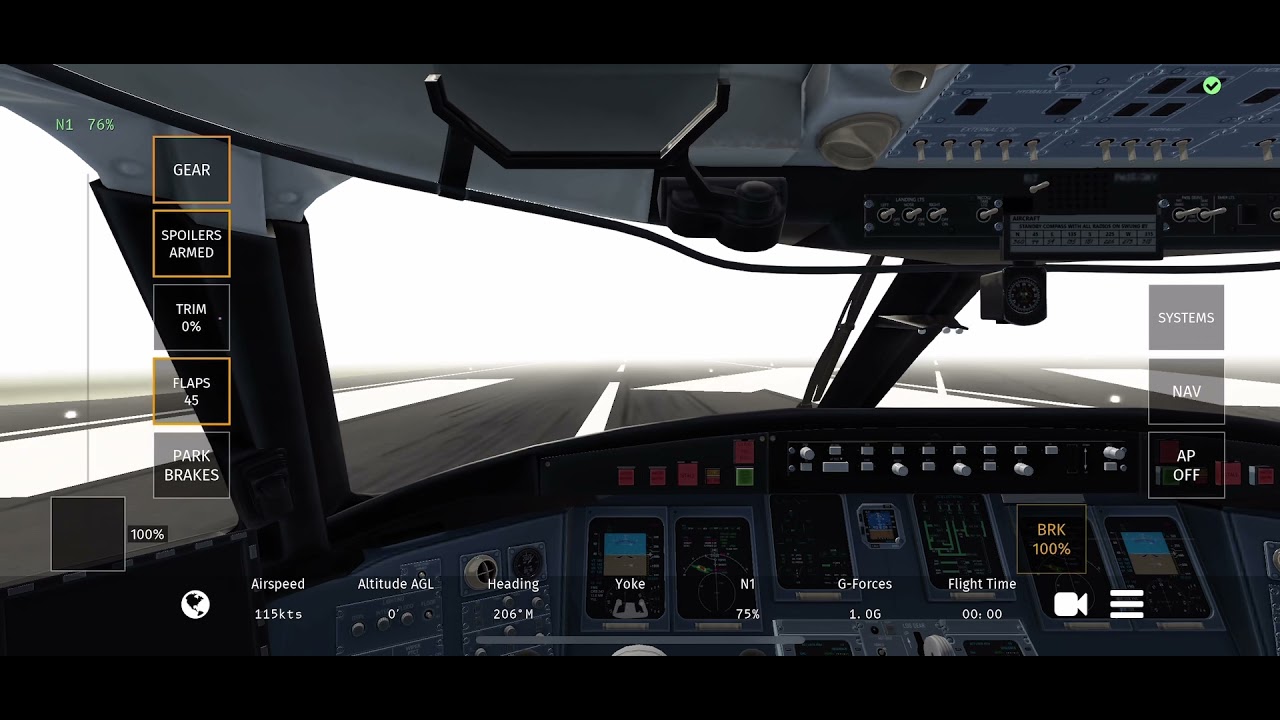 Total Whiteout Conditions Landing - YouTube