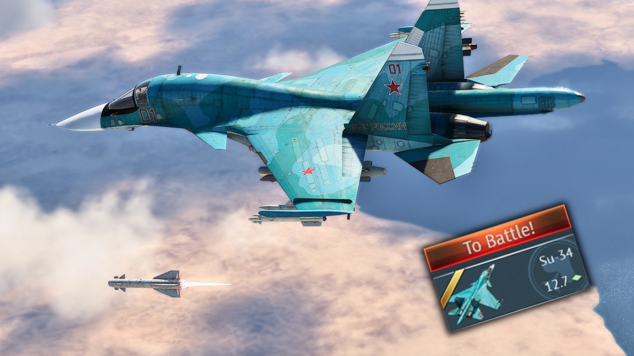 Sukhoi Su-34 "Fullback" : CAS is Balance Guys Just Spawn SPAA - YouTube