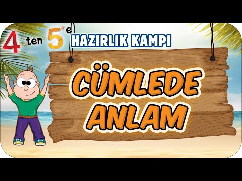 Cümlede Anlam 📙 4'ten 5'e Hazırlık Kampı #2025