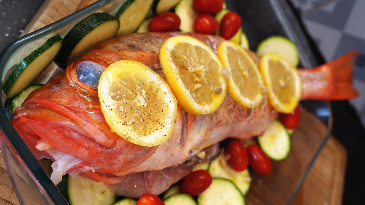 Dorade Sébaste grillée au four - Recette facile et rapide - YouTube