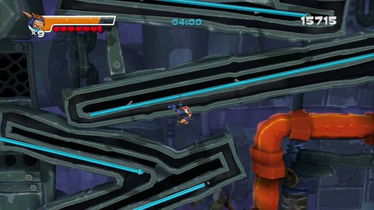 Rocket Knight (PS3) - Level 3-1, pt. 1 (score 38660) (6/19/10) - YouTube