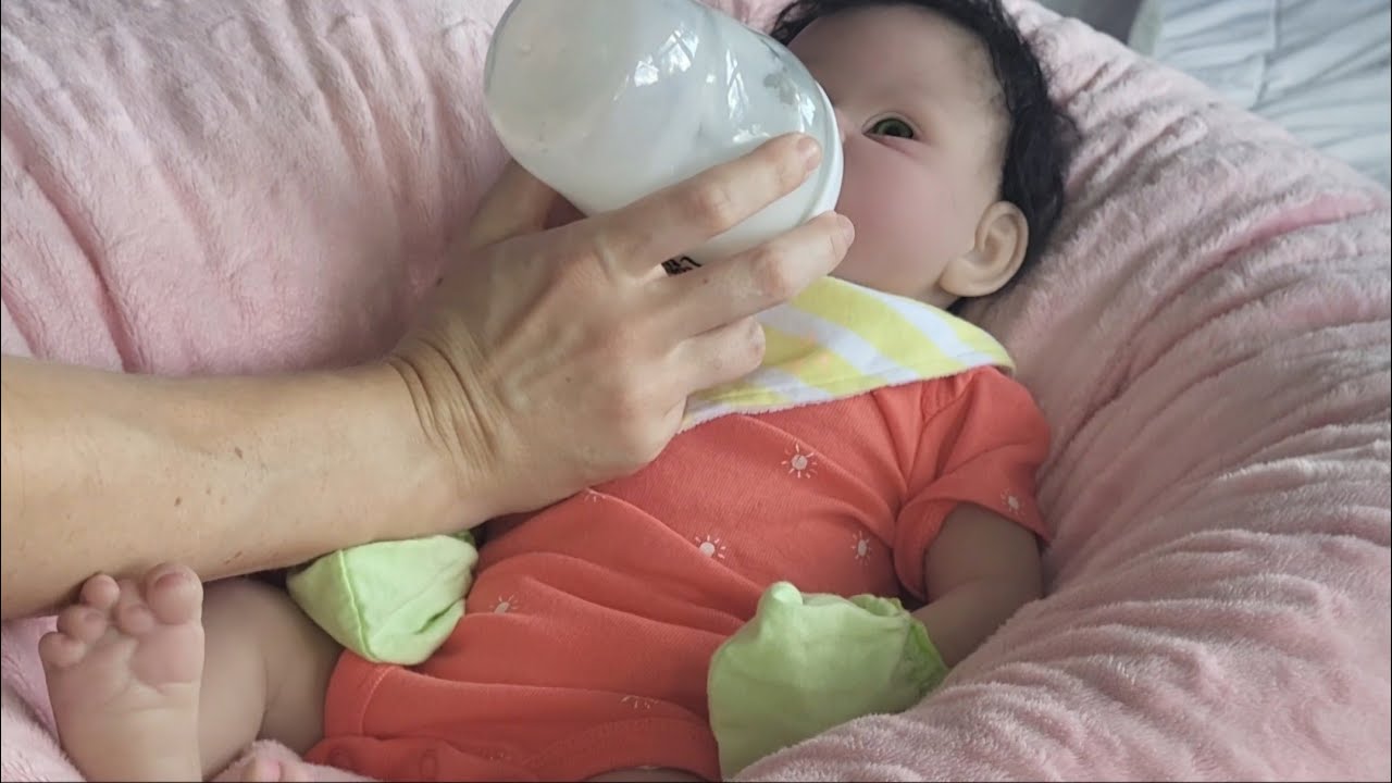 Reborn Baby Silicone Roleplay Morning Routine - YouTube