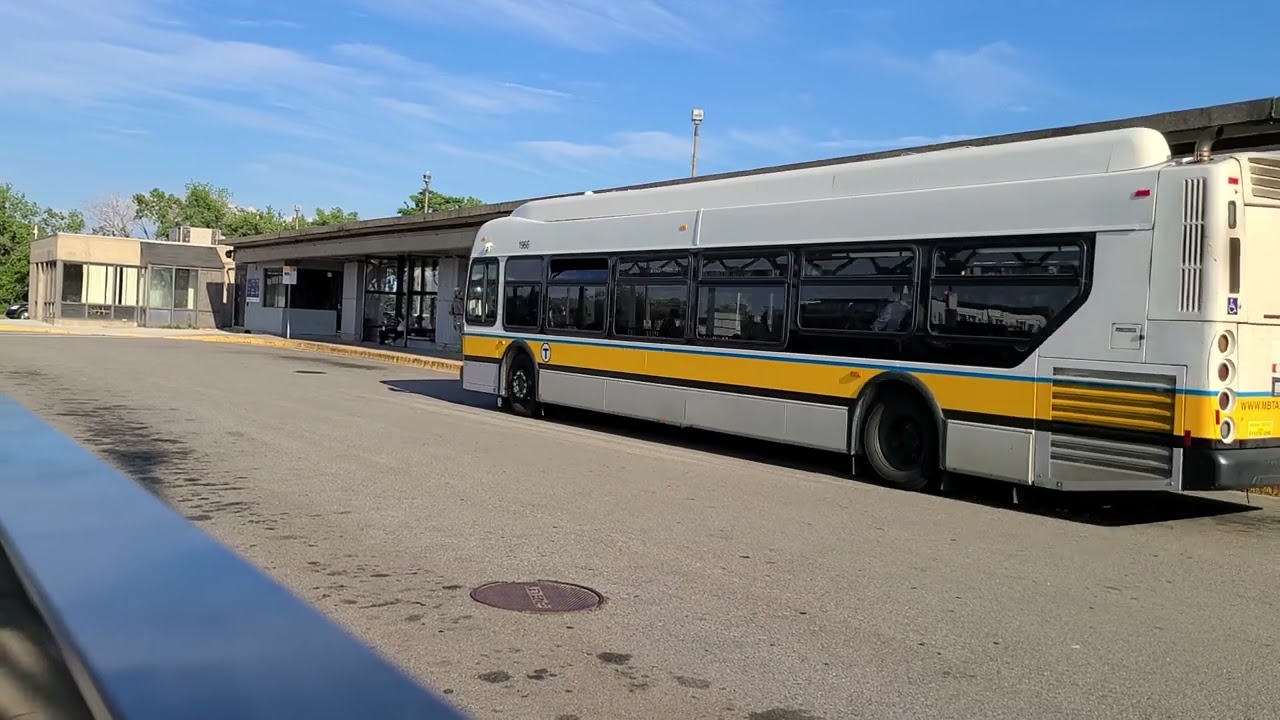 MBTA Route 110 departing Wellington Station to Wonderland - YouTube